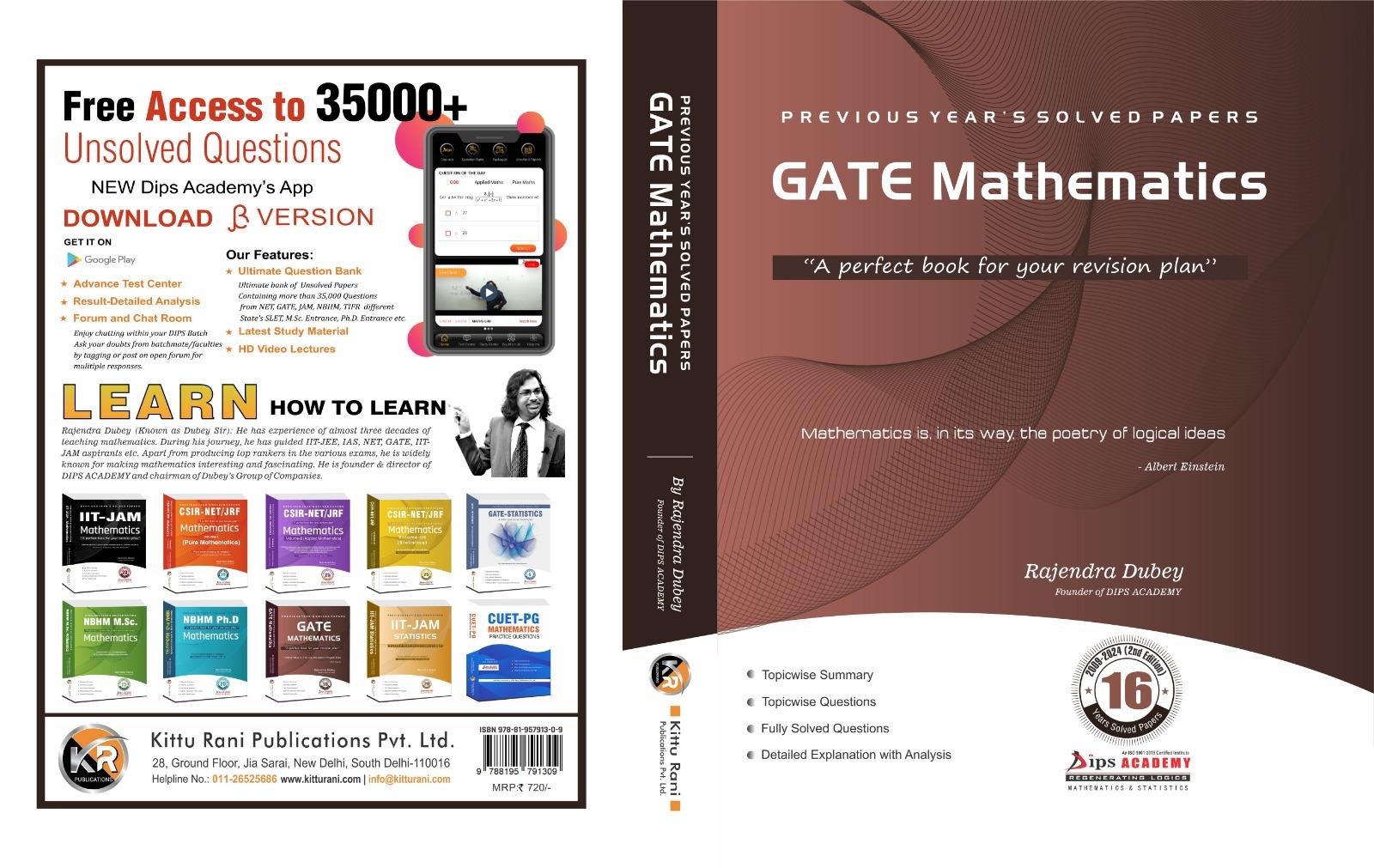 GATE MATHEMATICS Previous Year solved papers