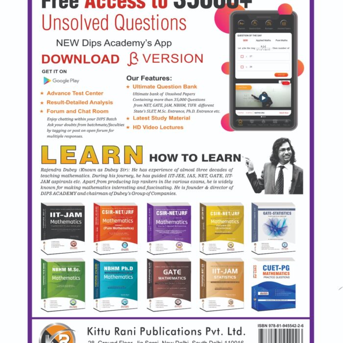 CSIR NET JRF Mathematics previous year’s solved papers volume -2